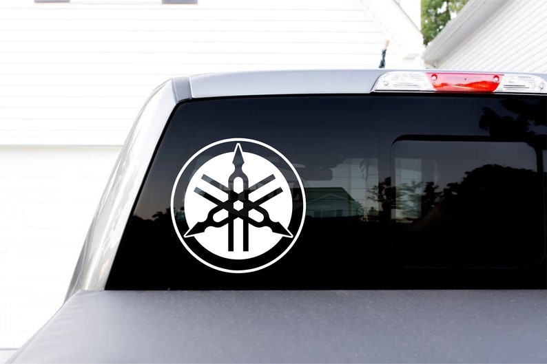 X2 Yamaha Tuning Fork Decals New Yamaha Circle Logo Jetski - Etsy