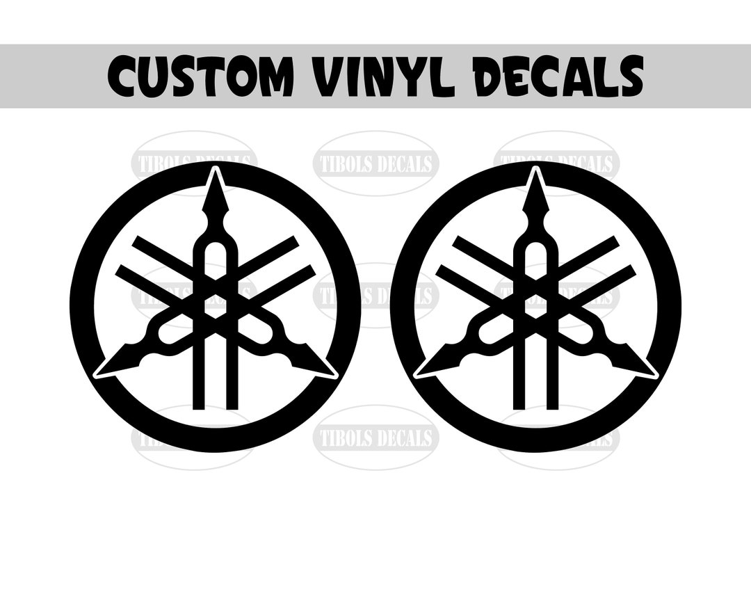 X2 Yamaha Tuning Fork Decals Yamaha Circle Logo Jetski - Etsy