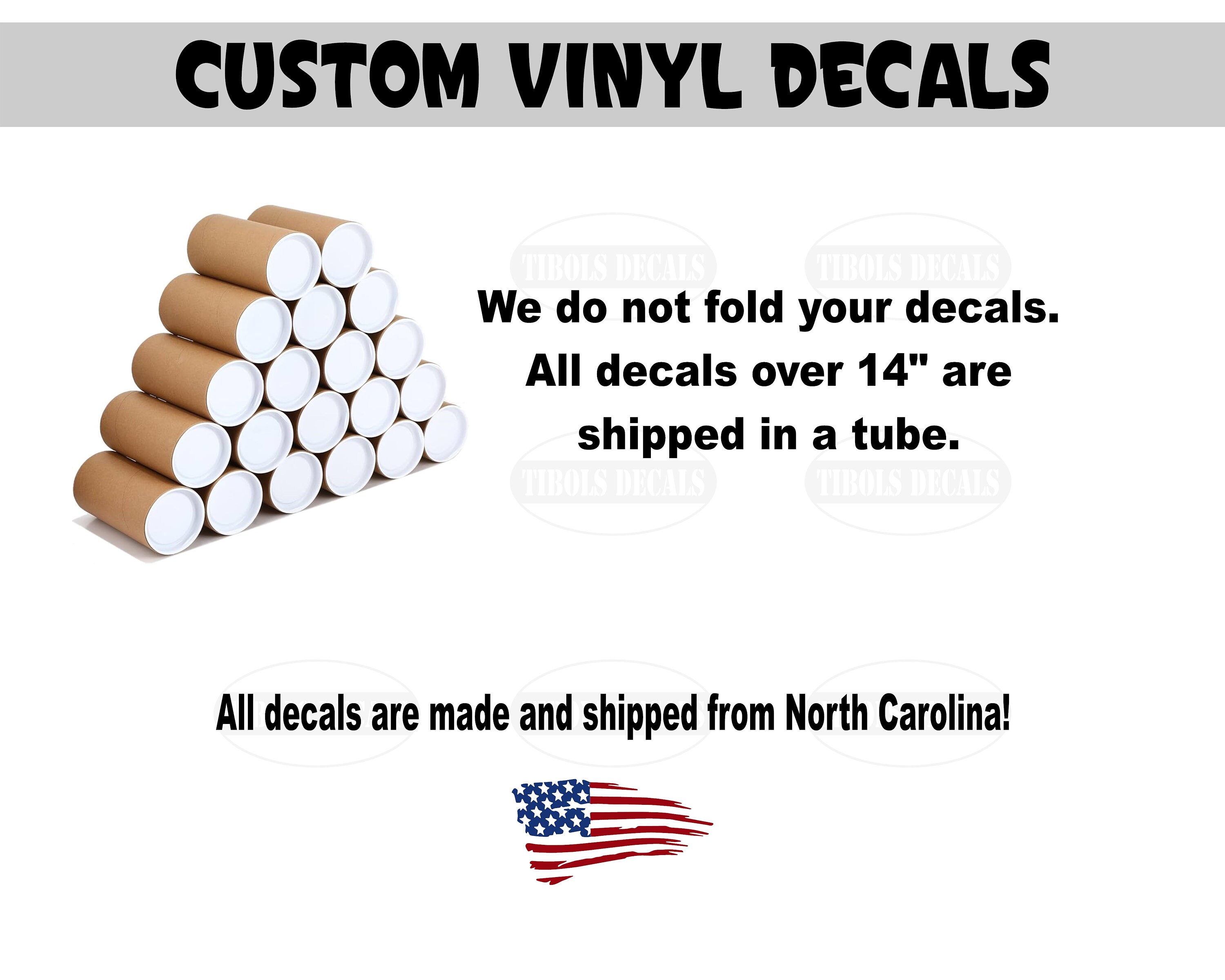 One Large USA Distressed Flag Decal Ripped Torn US Distressed American ...