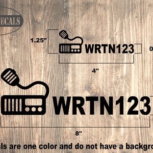 GMRS Ham Radio Base Station Call Sign Decal Amateur Radio Callsign ...