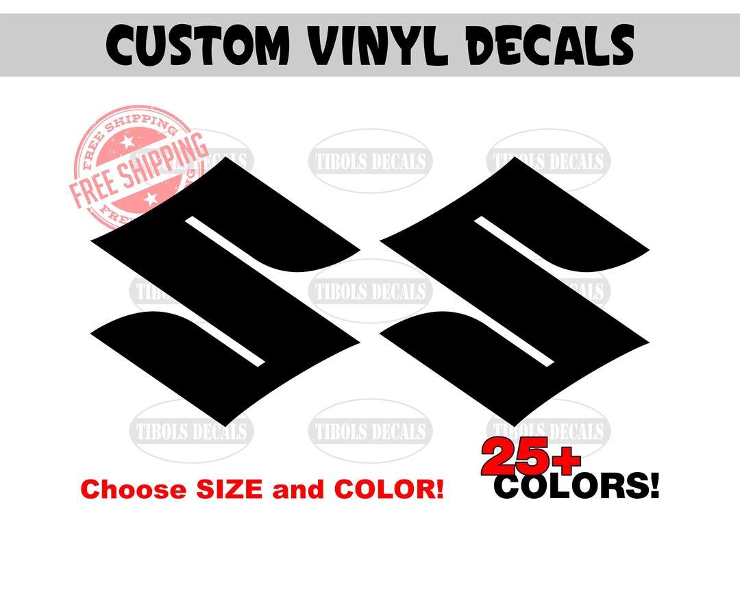 X2 Suzuki S Decals Suzuki S Stickers Suzuki Motorcycle Helmet Suzuki ...