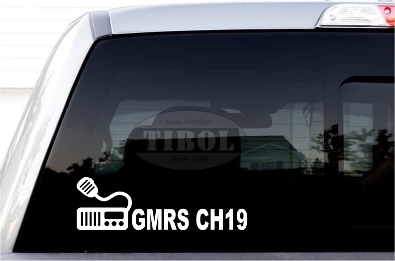 GMRS CH19 Base Station Decal Amateur Radio Channel 19 Sticker Im ...