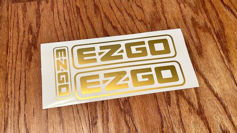 X2 EZGO Golf Cart Decals EZGO Stickers Custom Golf Cart Decal Cart Life ...