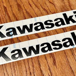 X2 Kawasaki Decals (1 Set) Kawasaki Stickers Dirt Bike Helmet ATV PWC ...
