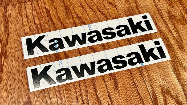 X2 Kawasaki Decals 1 Set Kawasaki Stickers Dirt Bike Helmet - Etsy