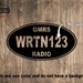 GMRS Radio Call Sign Decal Oval - Amateur Radio Callsign Sticker ...