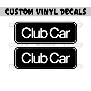 X2 Club Car Golf Cart Decals Golf Club Car Stickers Custom - Etsy