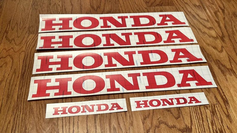 X2 Honda Decals (1 Set) Honda Stickers Dirt Bike Honda Helmet ATV PWC ...