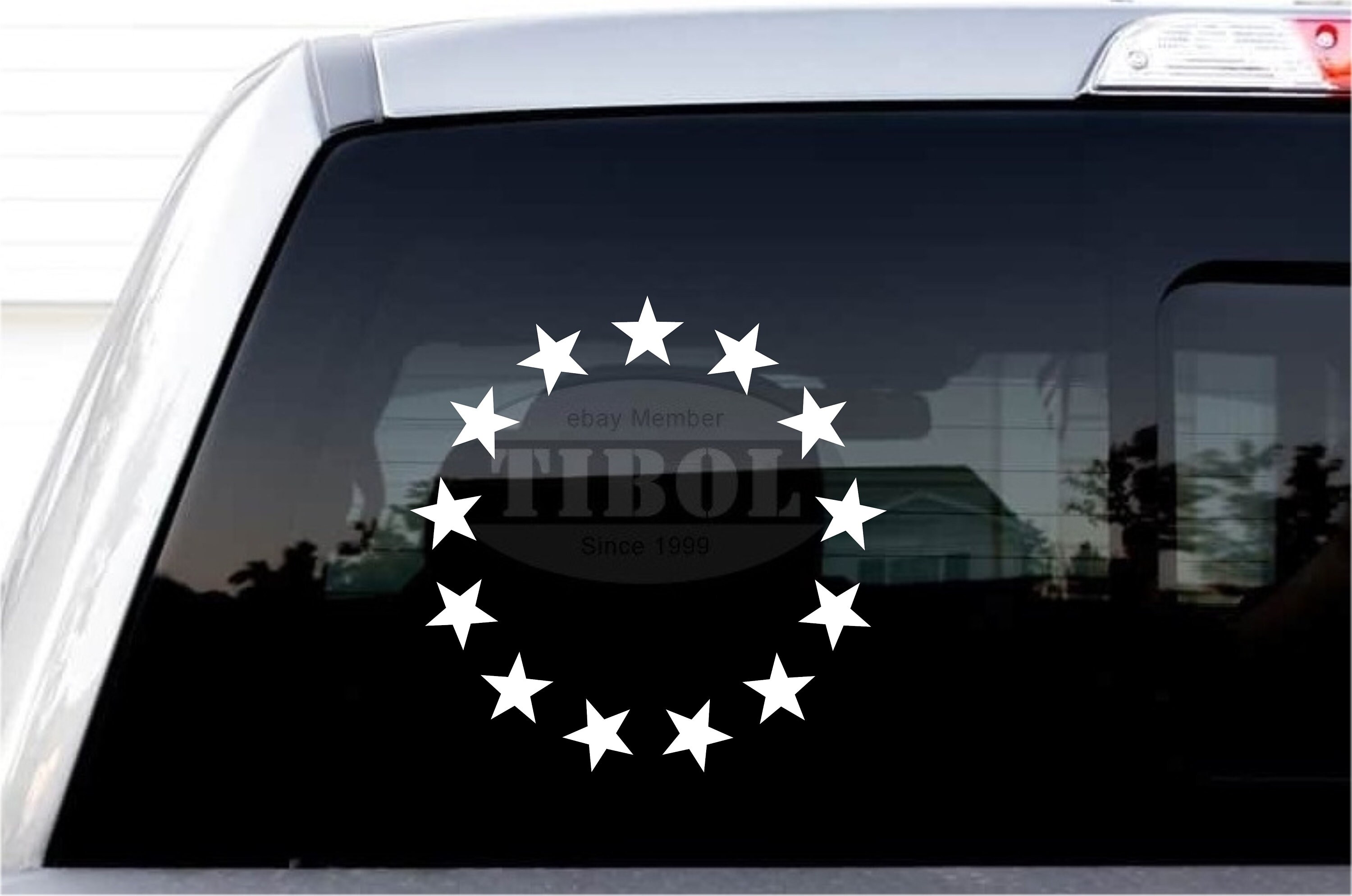 Thirteen Stars in a Circle SVG Betsy Ross SVG 13 Stars 1776 Vector Cut ...