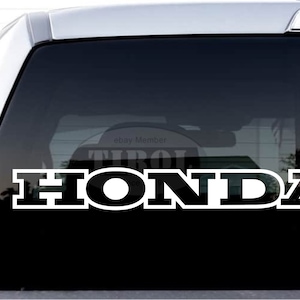 X2 Honda Decals Outline (1 Set) Honda Stickers Dirt Bike Honda Helmet ...