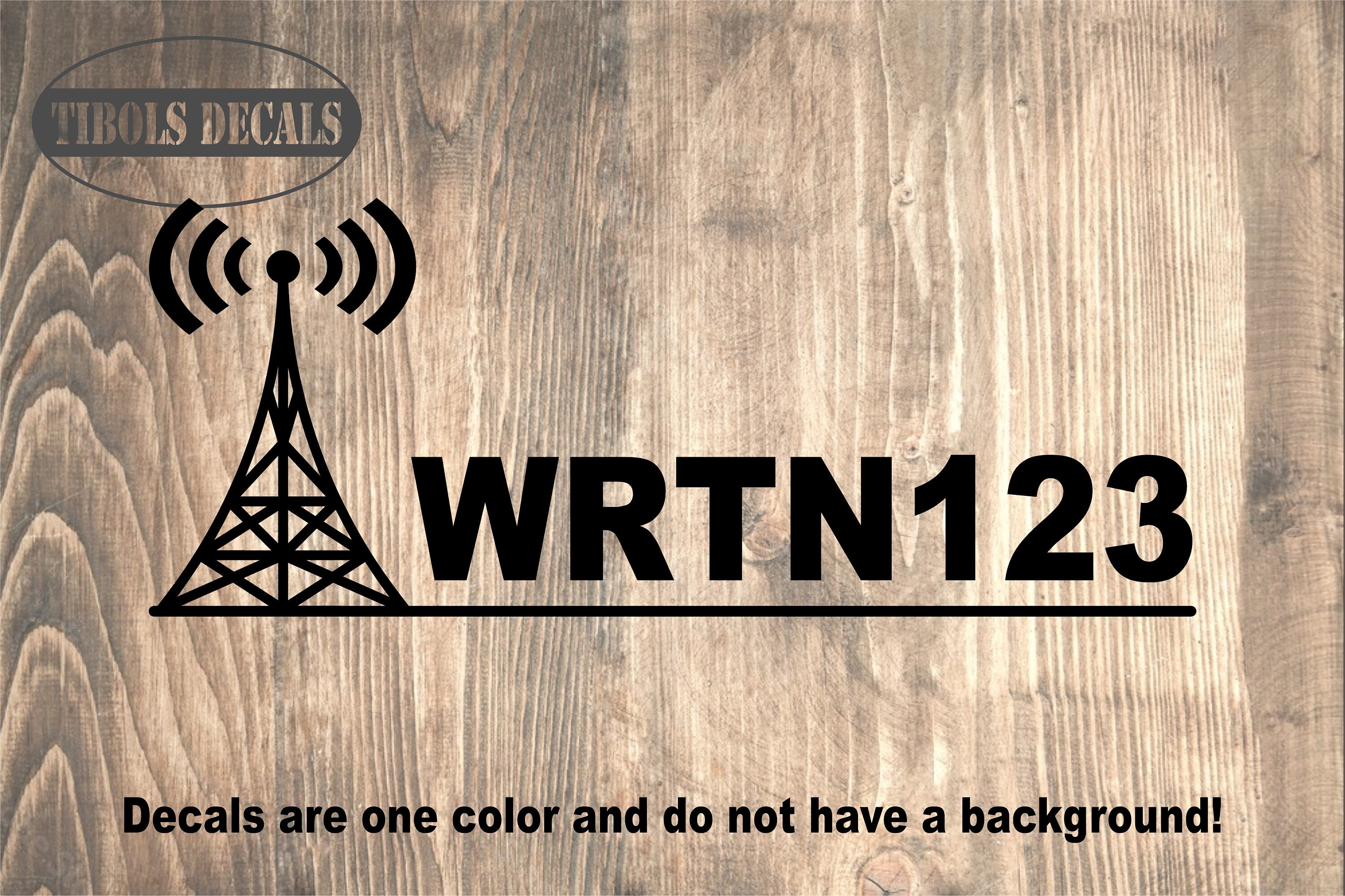 GMRS Radio Call Sign Decal Amateur Radio Callsign Sticker Antenna ...