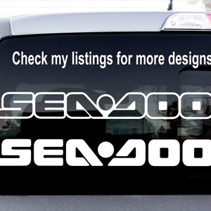 Seadoo Decals Seadoo Stickers (1 Set) Boat PWC Jetski Bombardier ...