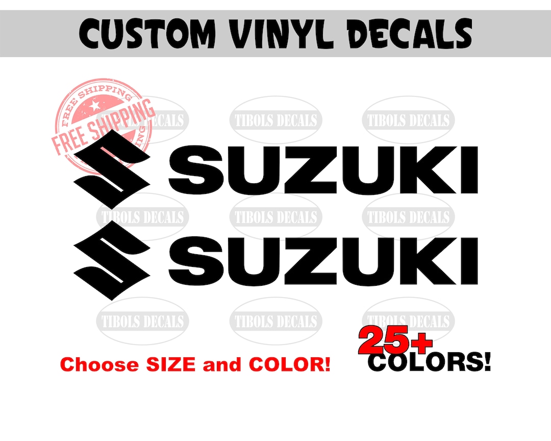 X2 Suzuki Decals Suzuki Stickers Suzuki Motorcycle Helmet Suzuki Bike ...