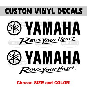 Yamaha Revs Your Heart Decals 1 Set Yamaha Rev Your Heart Stickers ...