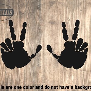 Two 2 Finger Wave Decals for Jeep Mirror Sticker (1 Set) Two Finger ...