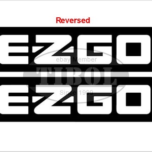 X2 EZGO Golf Cart Decals EZGO Stickers Custom Golf Cart Decal Cart Life ...