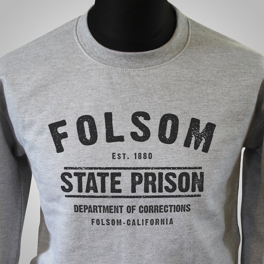 Folsom Prison Sweatshirt (grey) - Etsy