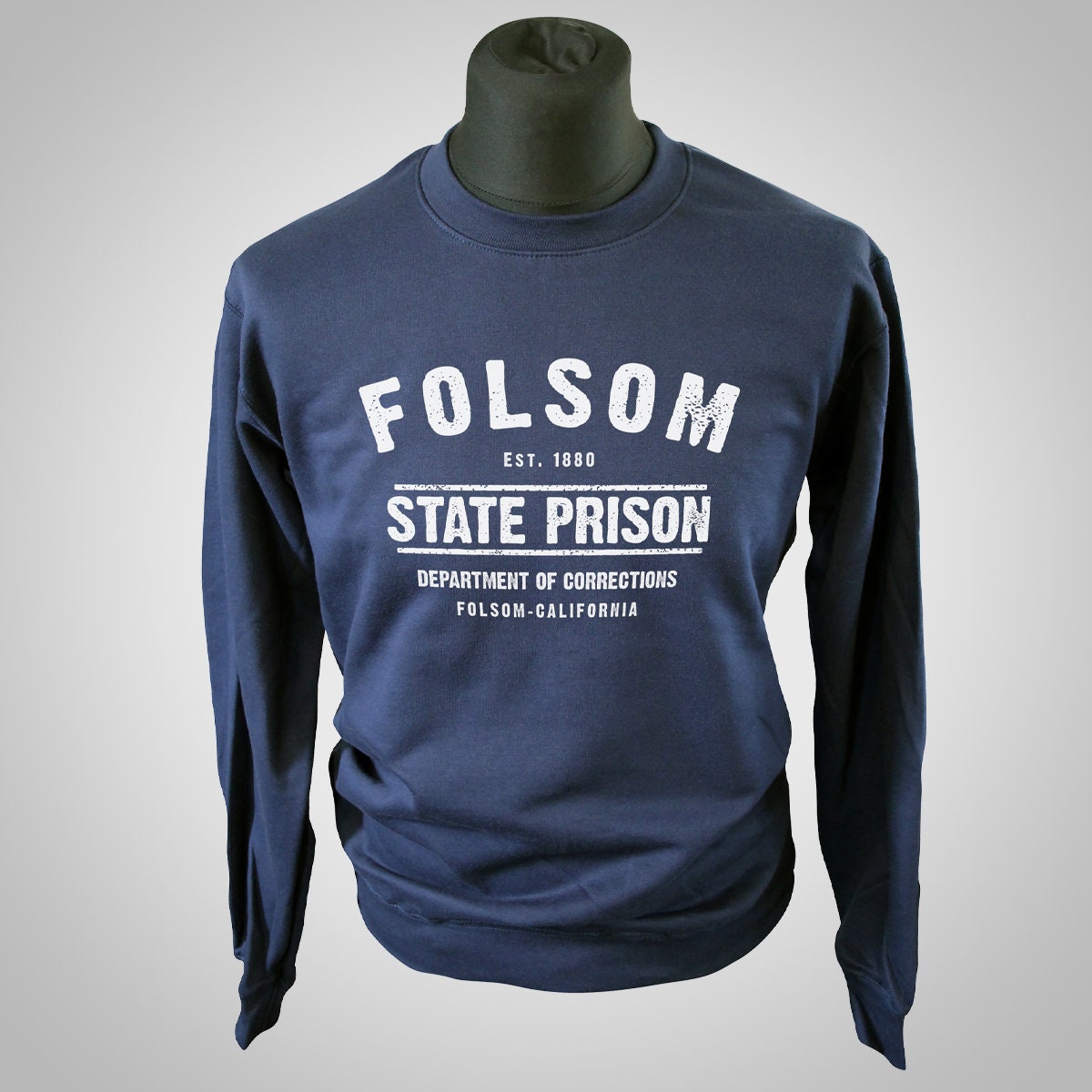 Folsom Prison Sweatshirt blue - Etsy