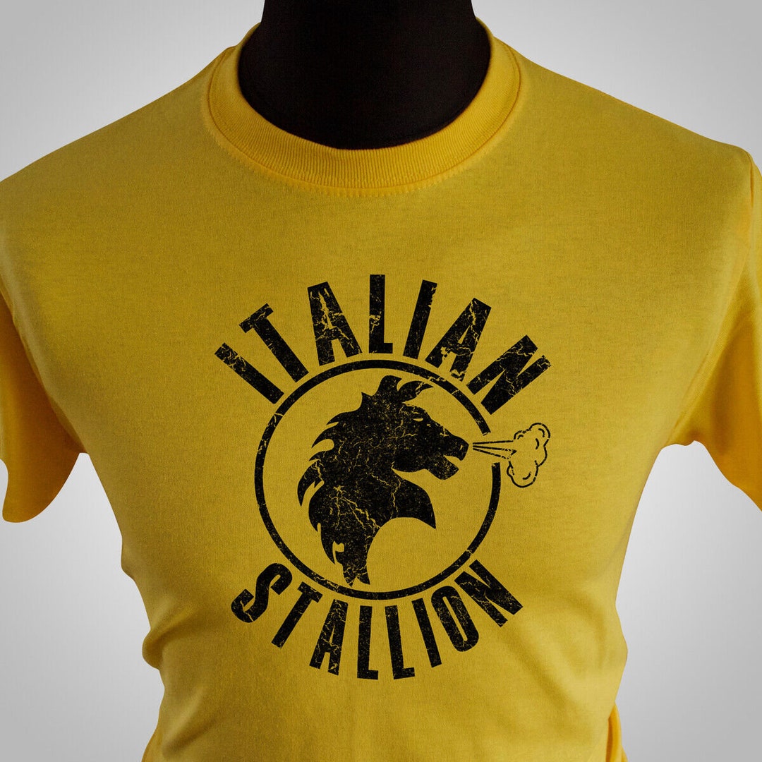 Italian Stallion T Shirt (yellow) - Etsy