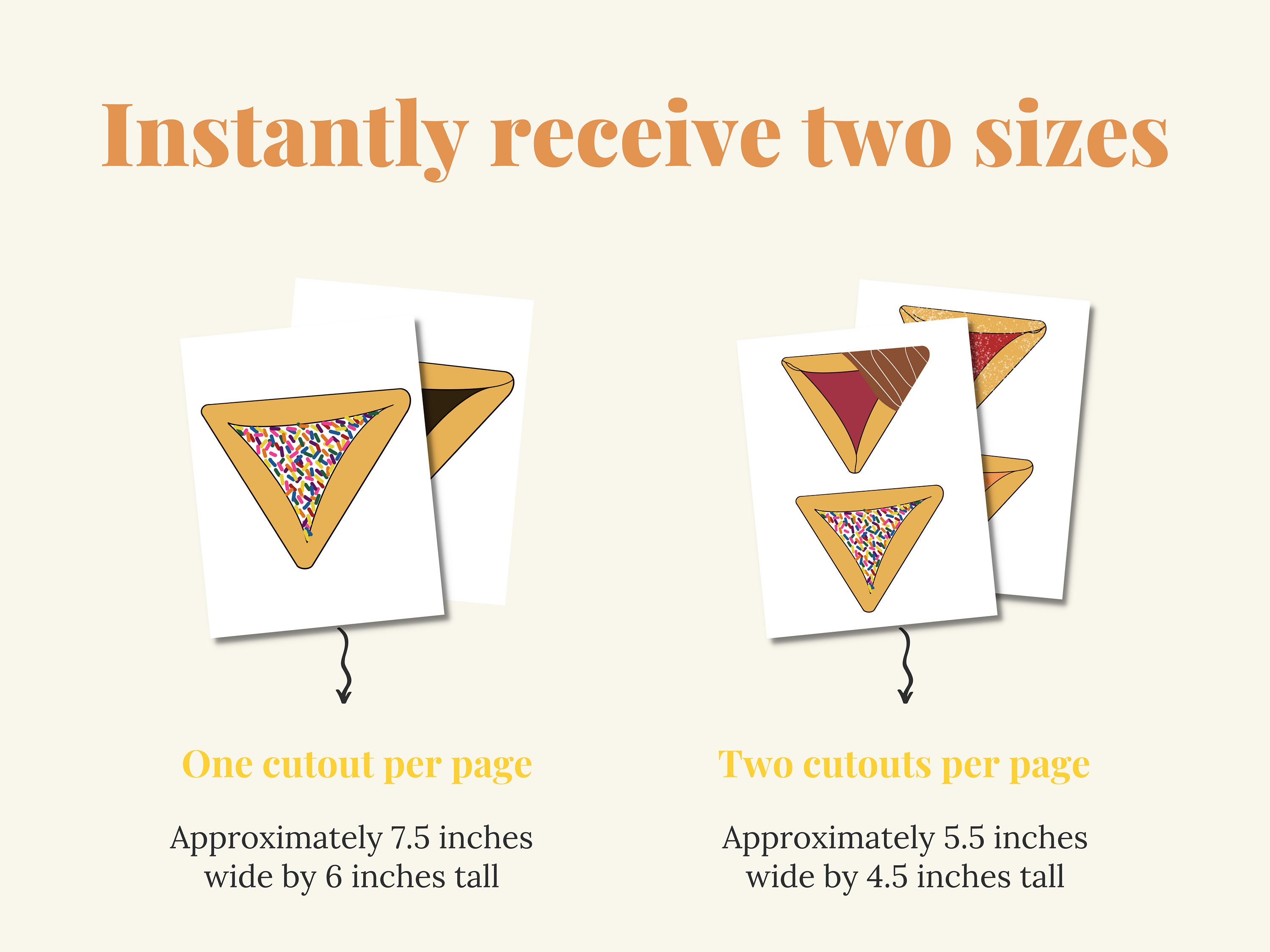 Printable Purim Hamantaschen Banner | Purim Holiday Decor | Jewish ...