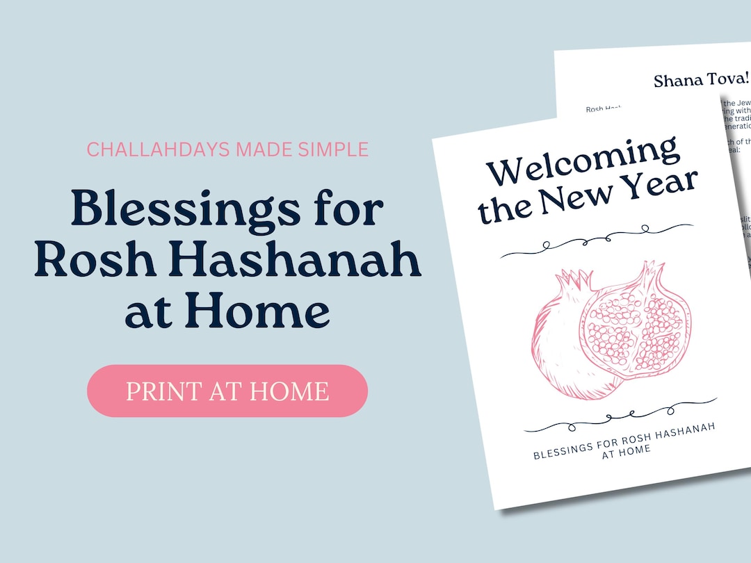 Rosh Hashanah Blessing Printable | Hebrew, Transliteration & English ...