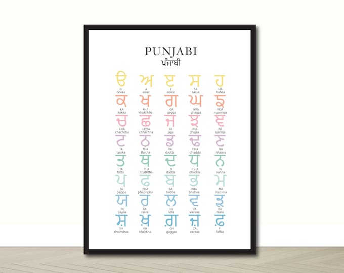 Punjabi (gurmukhi) Alphabet - Etsy Canada