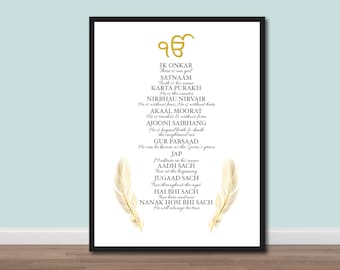 Mool Mantar in Gurmukhi With Meaning and English Translation, Sikh ...