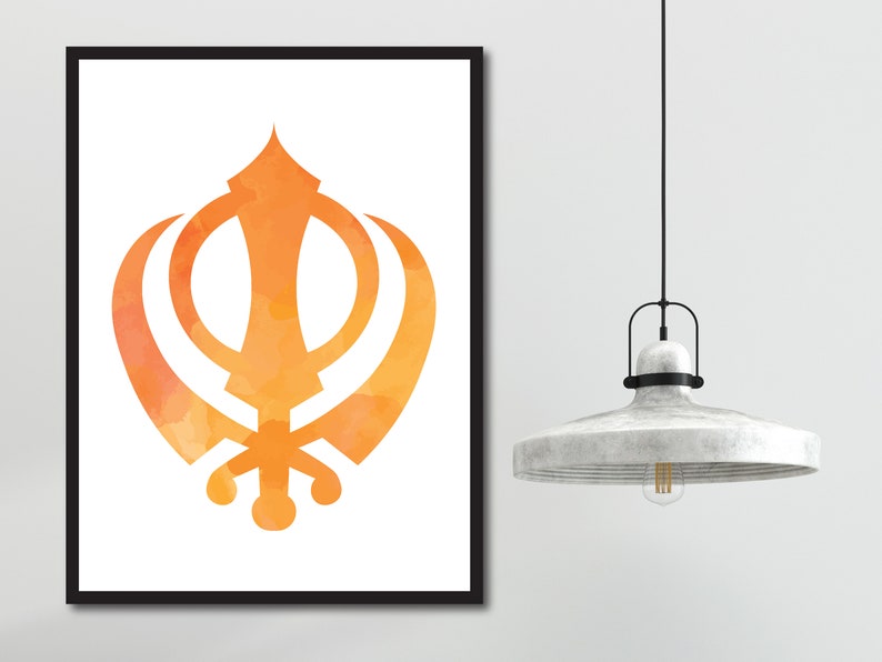 Khanda Bundle, Khanda, Sikhi, Punjabi Art, Sikh, Room Decor, Nirbhau ...