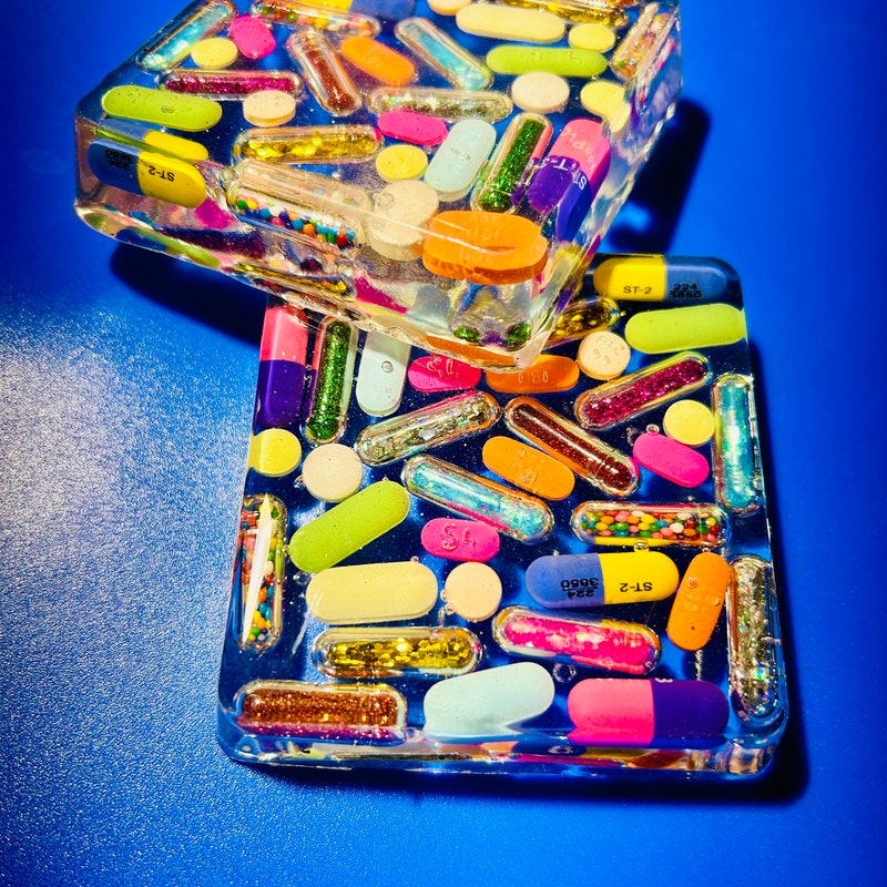 Pill Coaster - Etsy