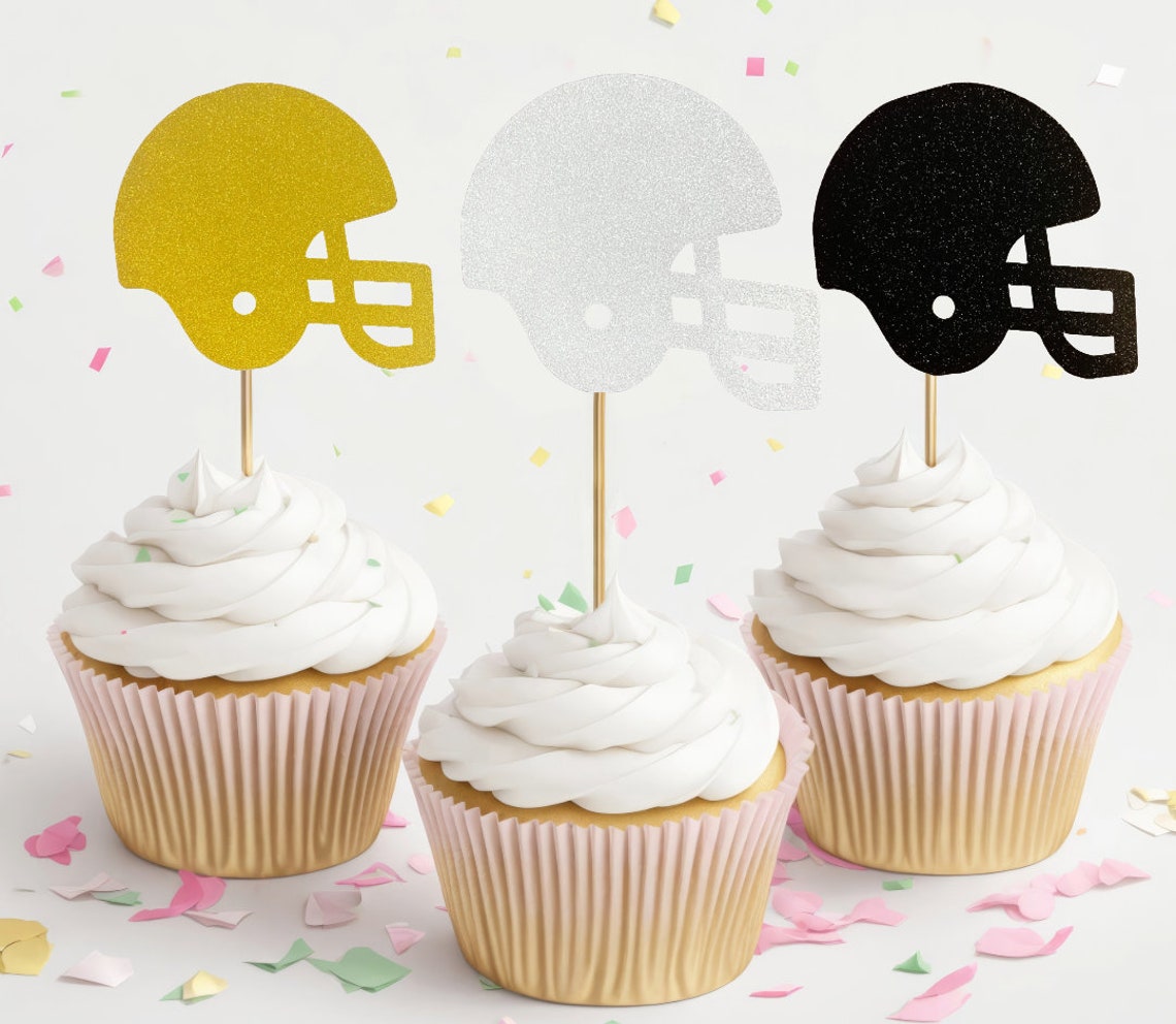 Glitter Football Helmet Cut Outs, Die Cuts, Tags, Toppers Homecoming ...