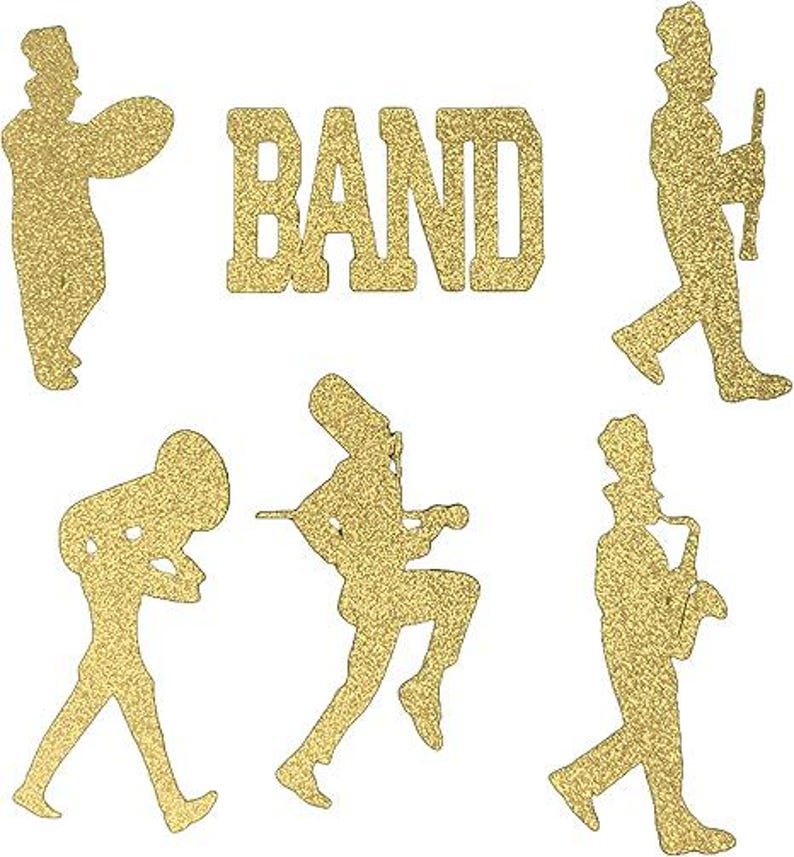 Marching Band Glitter Cut Outs for Homecoming Mums and Crafts- Various ...