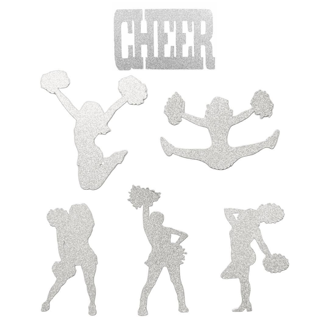 24 Glitter Cheerleader Cutouts- Various Themes and Colors - Etsy