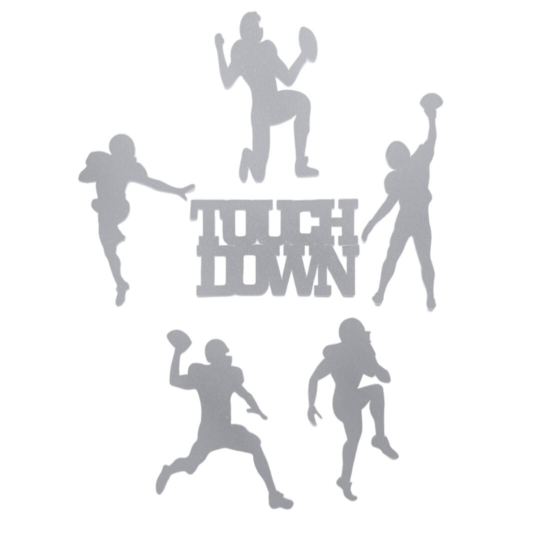24 Glitter Football Cutouts- Various Themes and Colors - Etsy