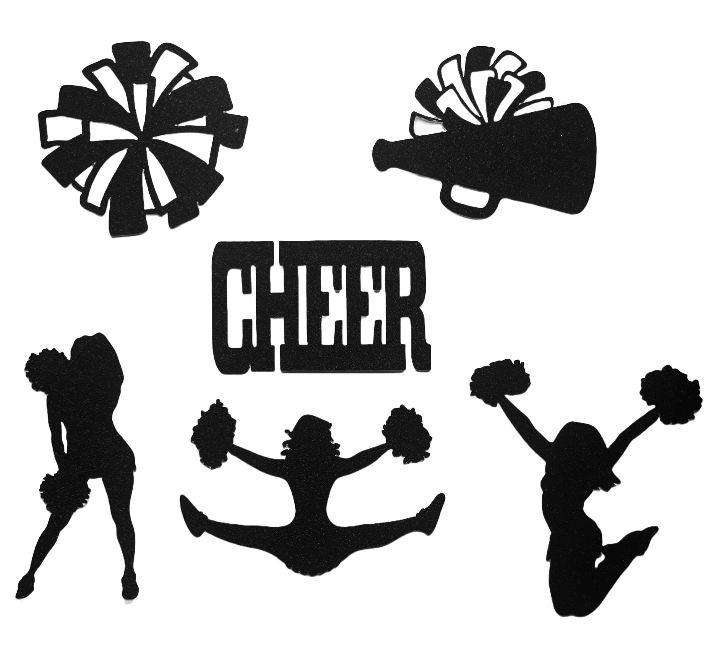 24 Glitter Cheerleader Cutouts- Various Themes and Colors - Etsy