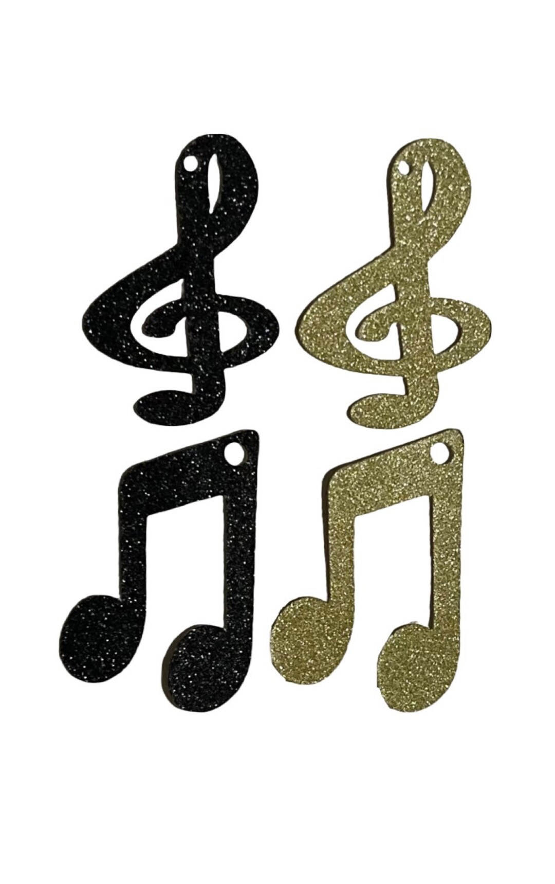 24 Pc Musical Note Band Glitter Cut-outs for Confetti - Etsy
