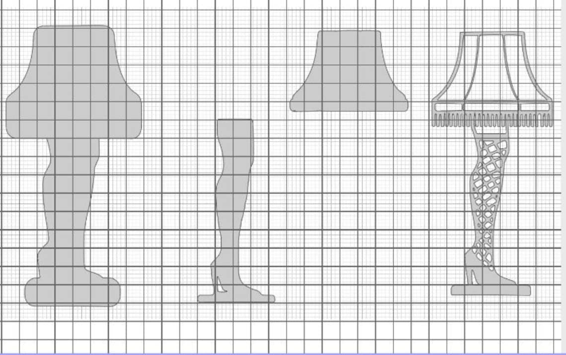 A Christmas Story Leg Lamp 3D Layered Svg/png/jpg/pdf Multi File - Etsy