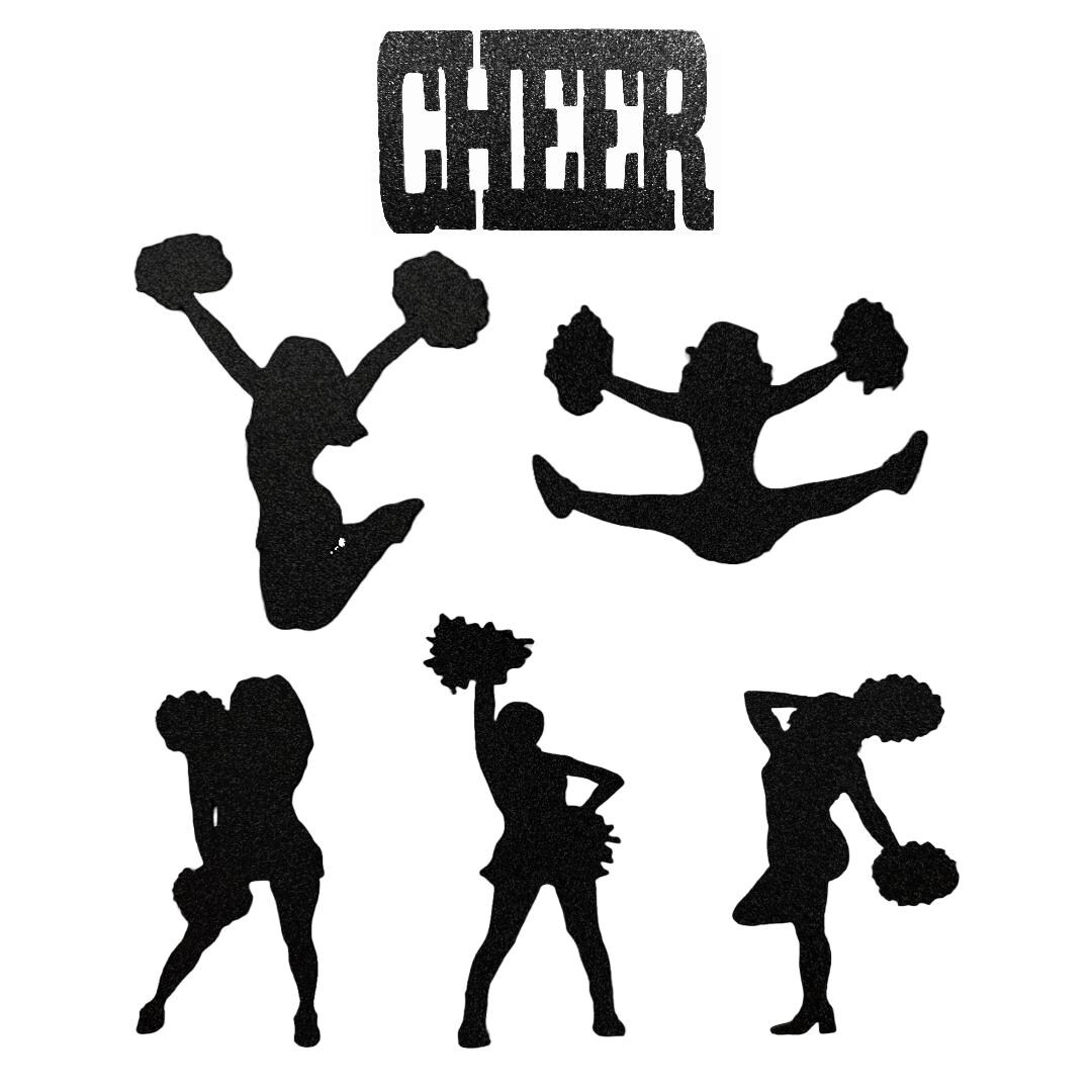 24 Glitter Cheerleader Cutouts- Various Themes and Colors - Etsy