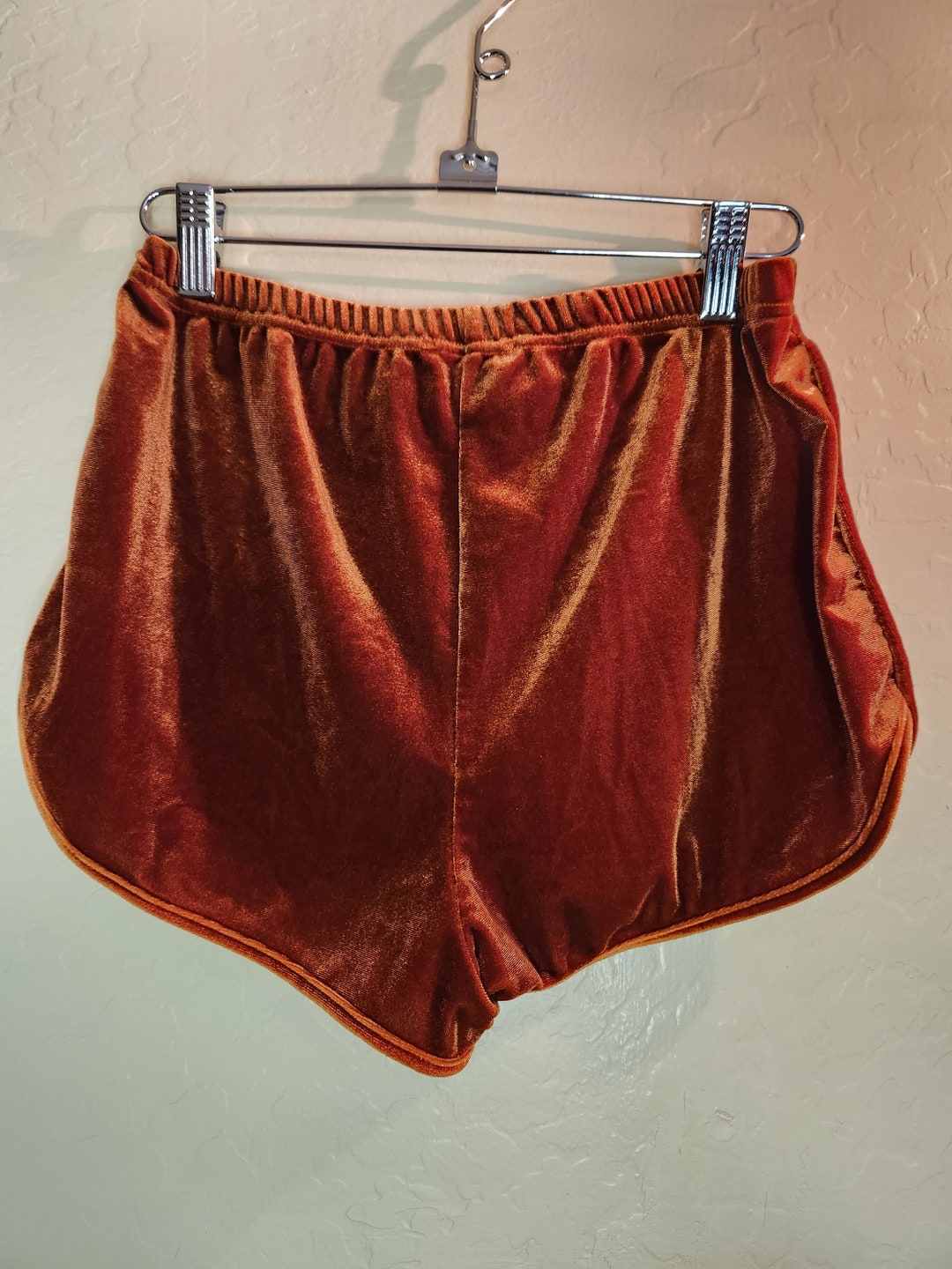 1970s Style Bronze Hot Shorts / Velvety - Etsy
