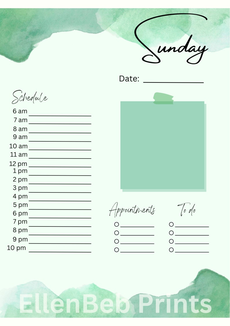 Daily Routine Printable Planner - Etsy
