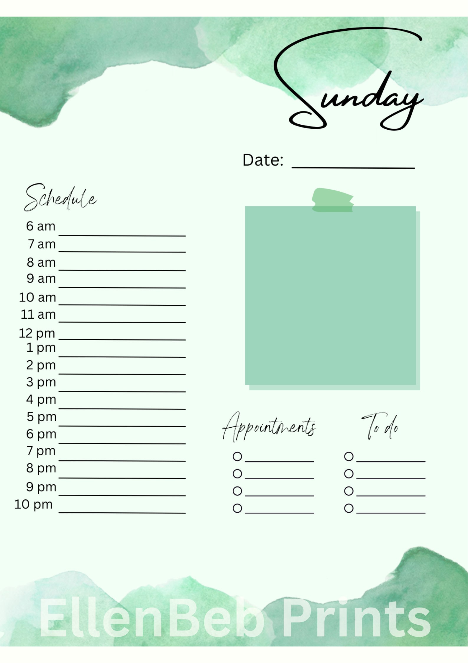 Daily Routine Printable Planner - Etsy