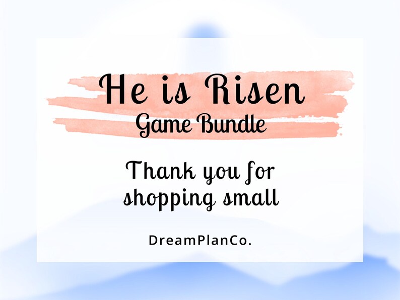 He is Risen Games Bundle, Christian Easter Printable, Bible Trivia ...