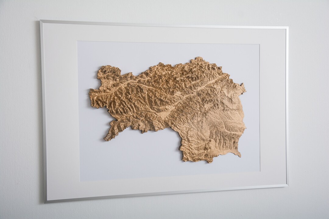 Custom Framed 3d-printed Landscape Models - Etsy