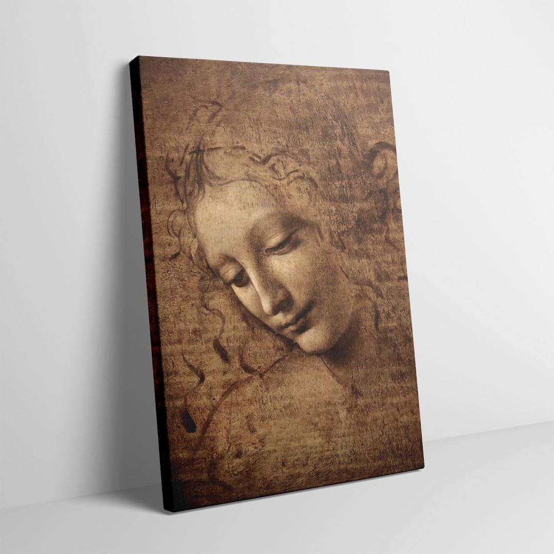 La Scapigliata (the Lady With Disheveled Hair) ,leonardo Da Vinci, 1510, Famous Painting, Canvas ...