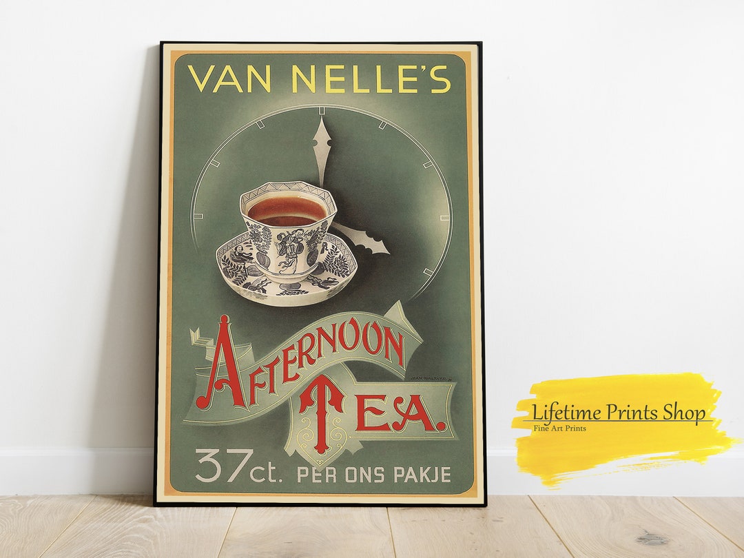 Van Nelle's Afternoon Tea Advertising Poster, Restaurant Gift ...