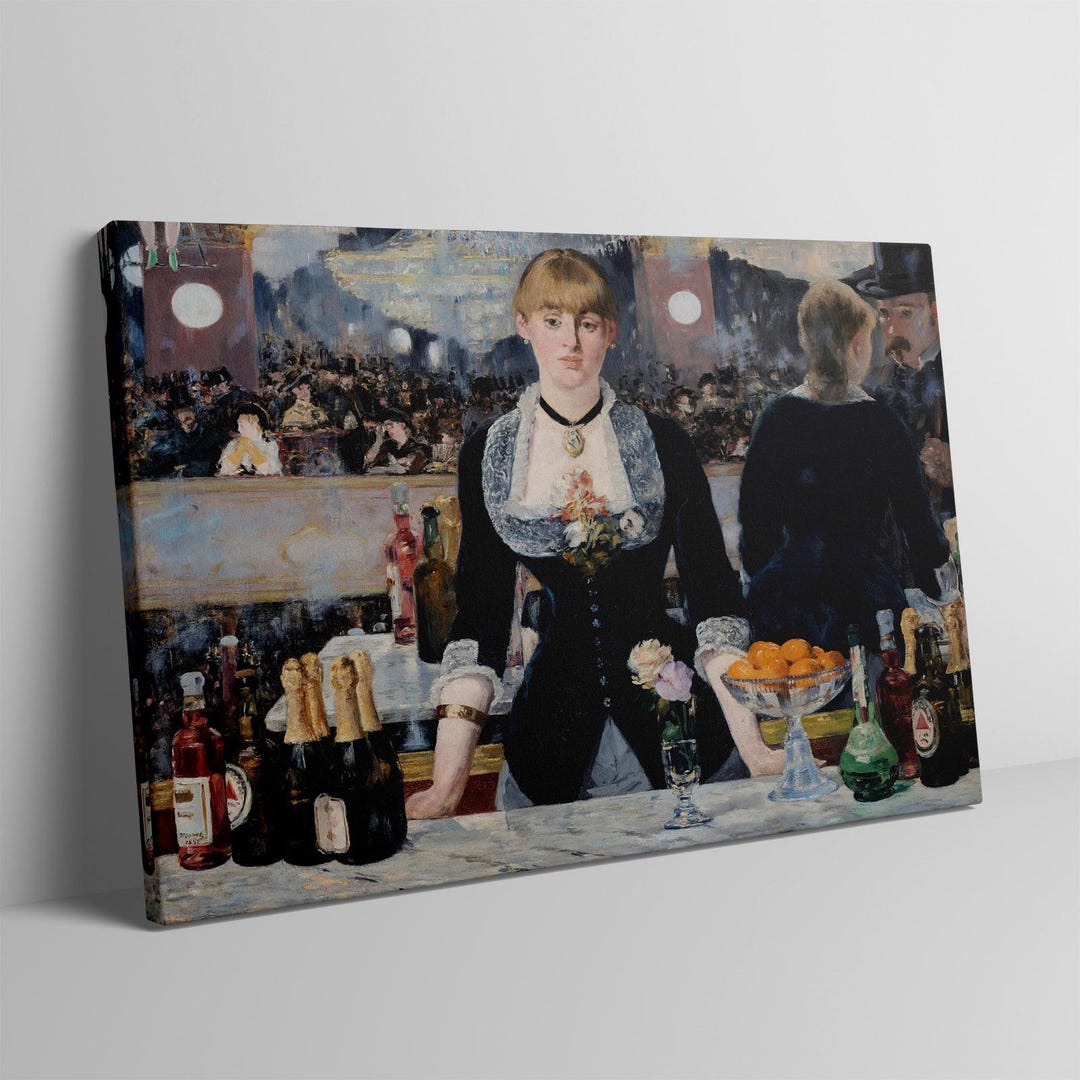 A Bar at the Folies-bergère ,Édouard Manet, 1882 , Paris France ...