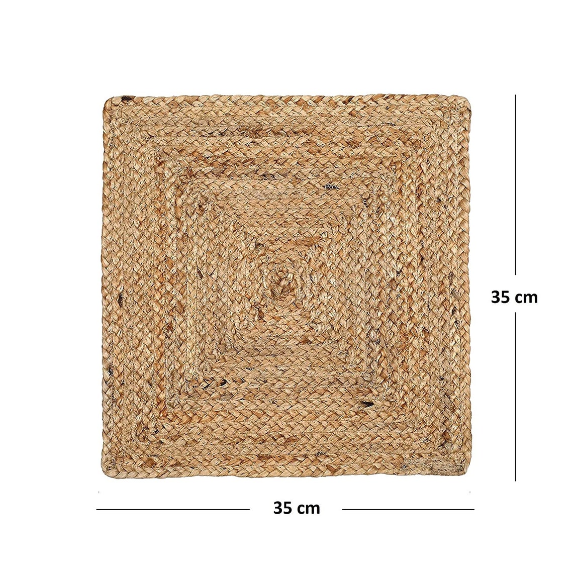 Set of Natural Hand Braided Jute Table Mats , Heat Resistant, Farmhouse ...