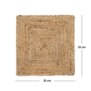 Rustic Natural Jute Table Placemats , Heat Resistant, Farmhouse Boho ...