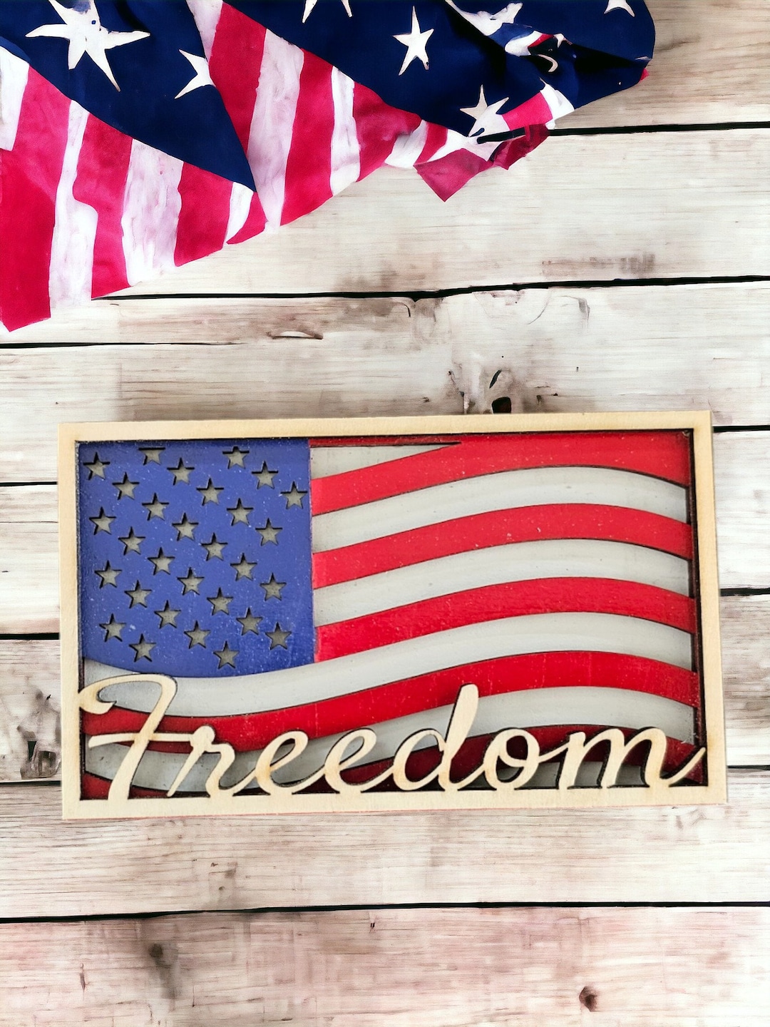 3 Layer American Flag - Etsy