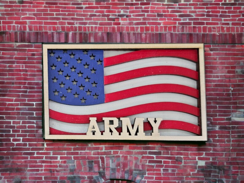 3 Layer American Flag - Etsy