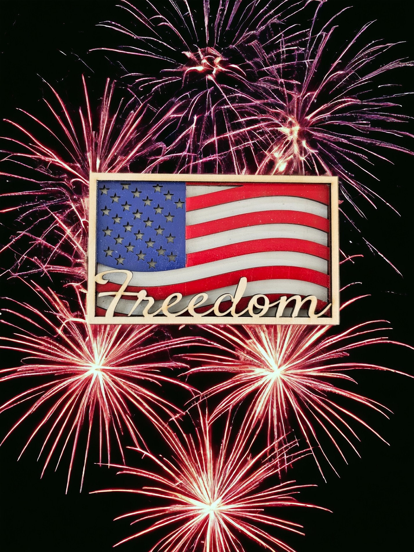 3 Layer American Flag - Etsy